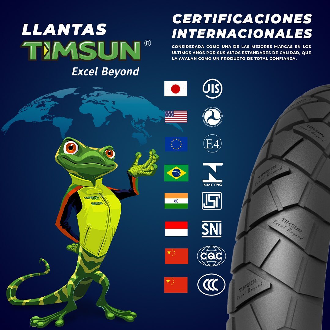 Llanta Timsun 90-90-17 TL Sport Touring Ts628 - Luegopago